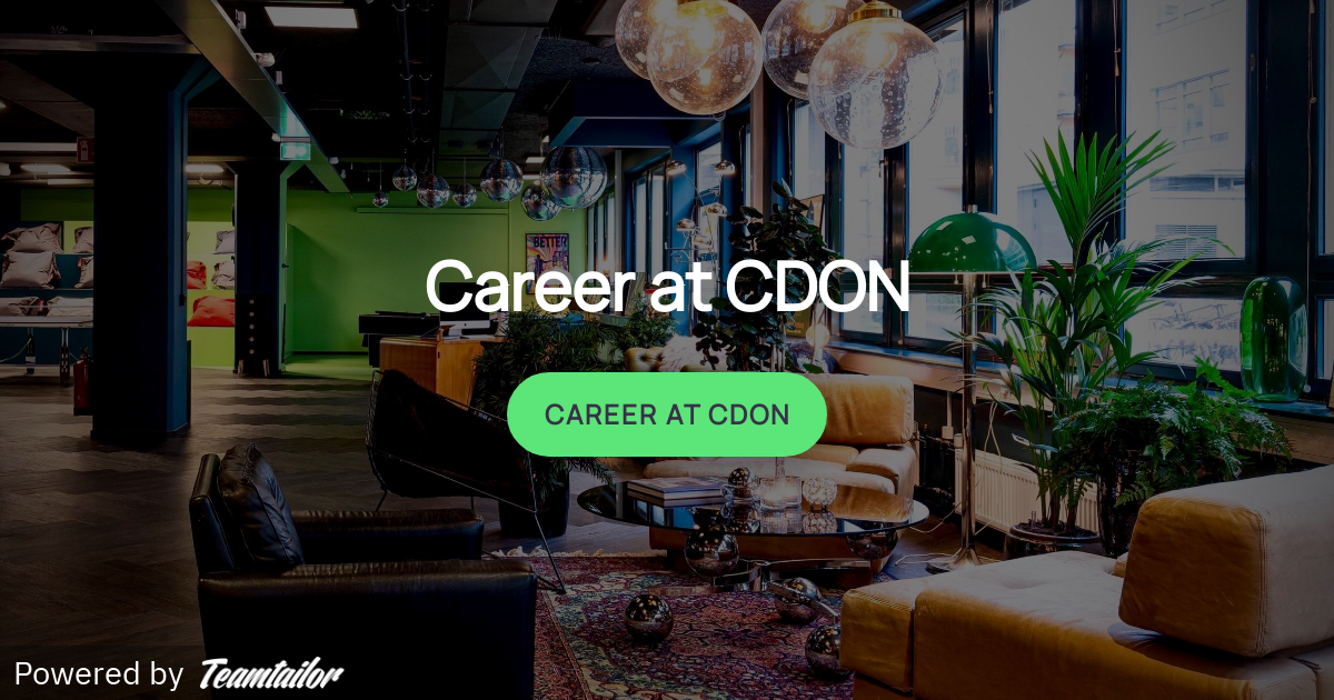 Career at CDON - CDON Group