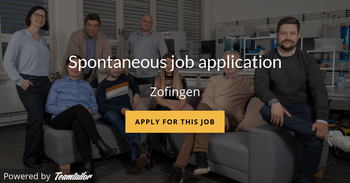 Spontaneous job application - novoMOF