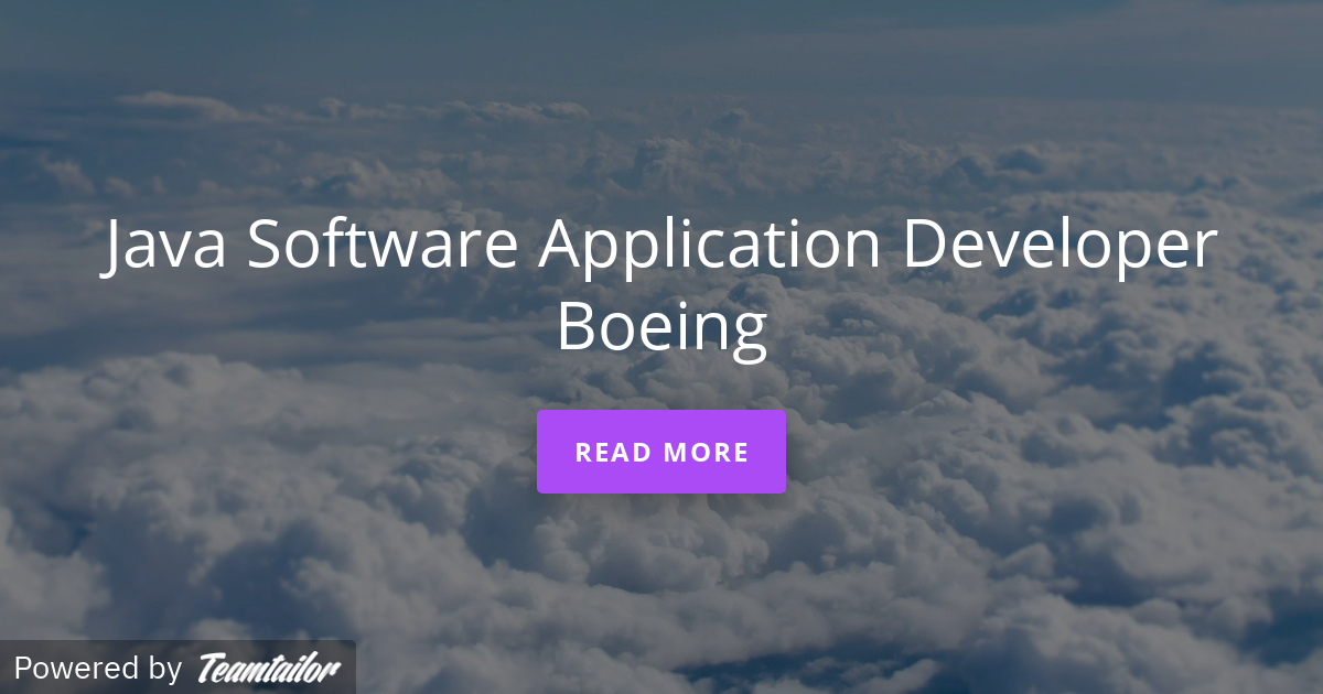 Java Software Application Developer Boeing - NEXER TECH TALENT