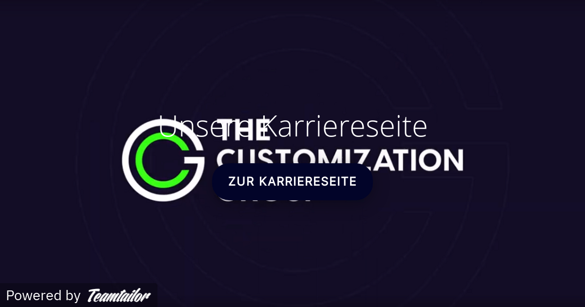 Willkommen bei The Customization Group - The Customization Group