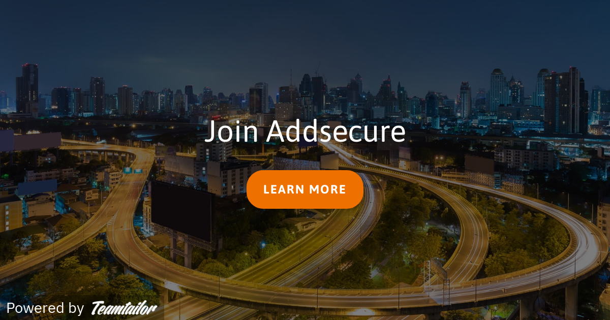 Join AddSecure - AddSecure