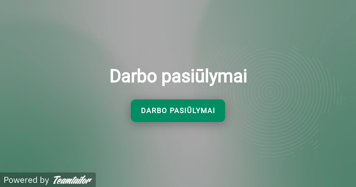 Darbo pasiūlymai - Lietuvos bankas
