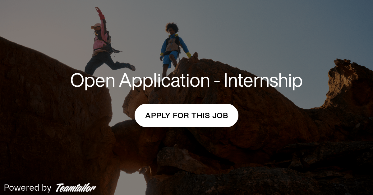 Open Application - Internship - Peak Performance