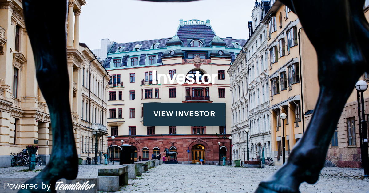 Building best-in-class companies - Investor AB