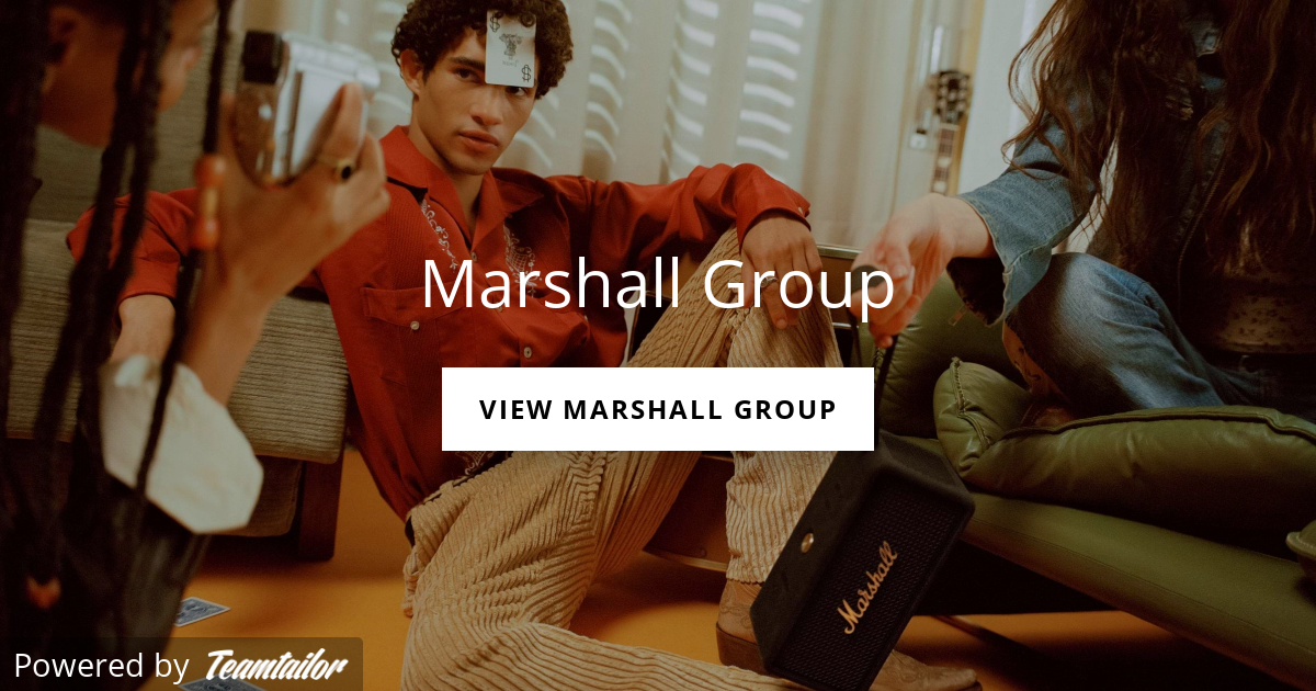 "Working at Zound will give you unique career opportunities" - Marshall Group