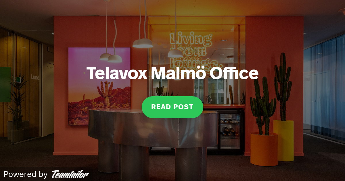Telavox Malmö Office - Posts - Telavox