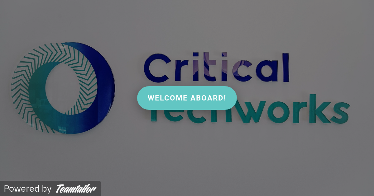 Pre-onboarding: Welcome aboard! - Critical Techworks