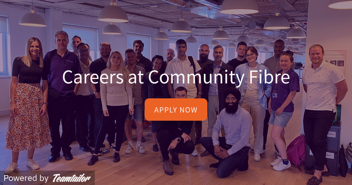 Careers at Community Fibre - Community Fibre