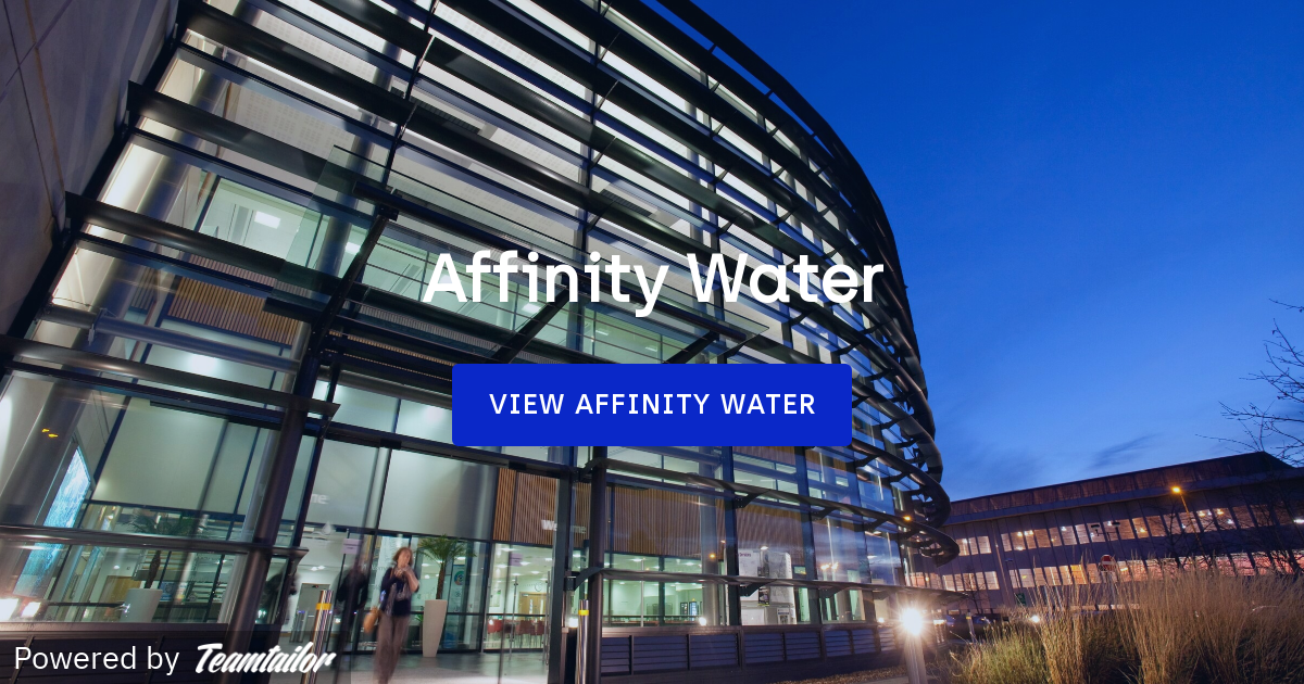 Welcome to our career site - Affinity Water