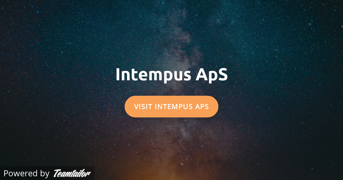 Welcome to Intempus' career site - Intempus ApS