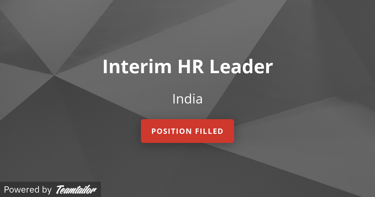 Interim HR Leader - Bridge Et Al.