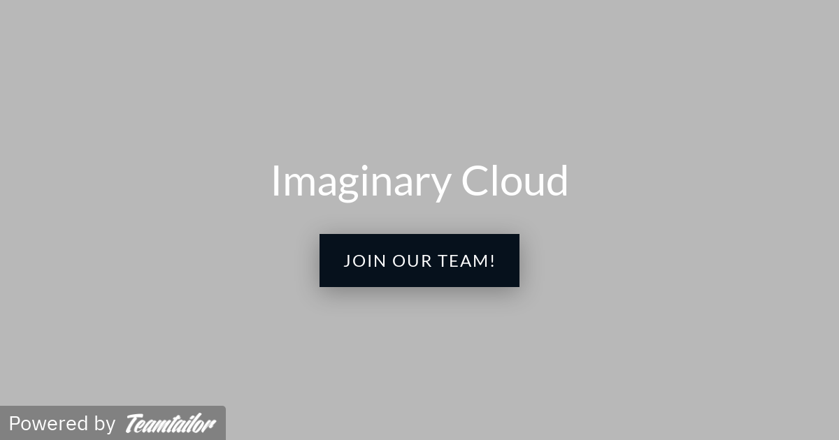 Jobs | Open Positions | Join us! - Imaginary Cloud