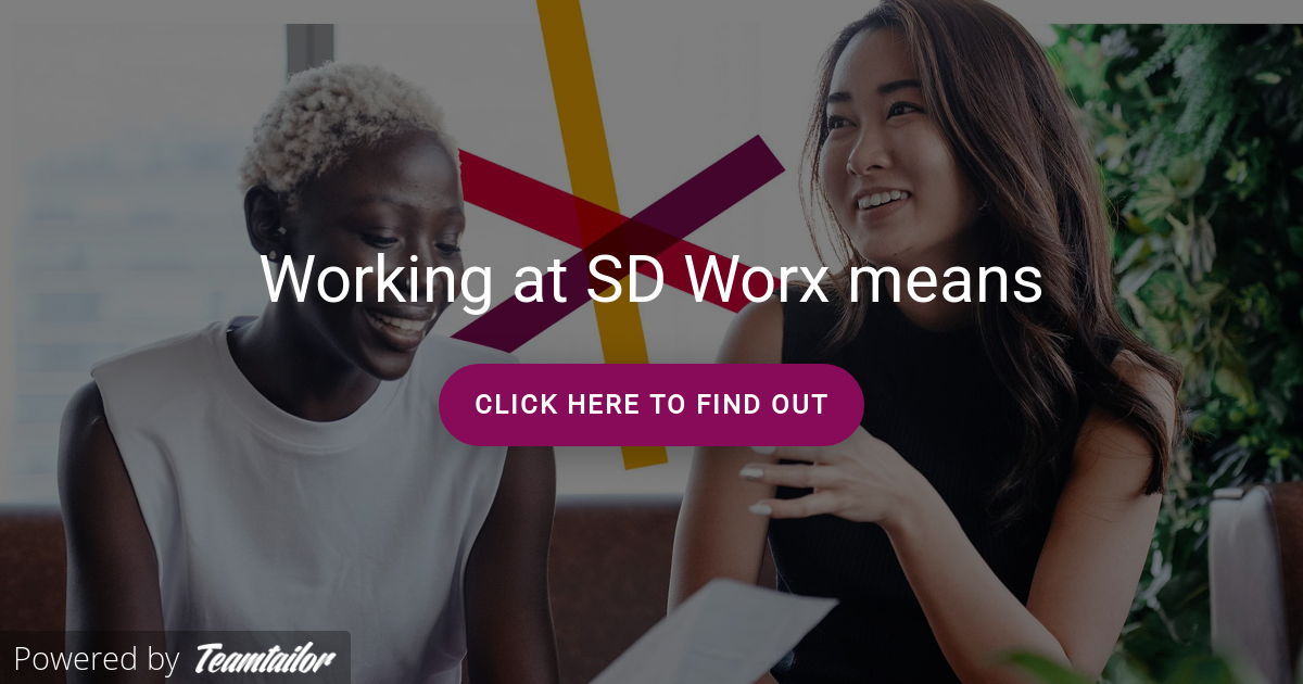 Working at SD Worx means - SD Worx