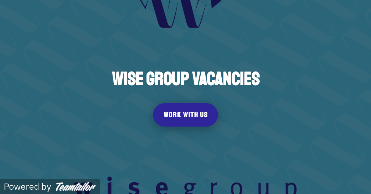 Work with us - The Wise Group