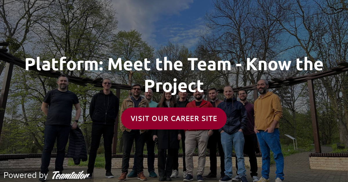 Platform: Meet the Team - Know the Project - Visma