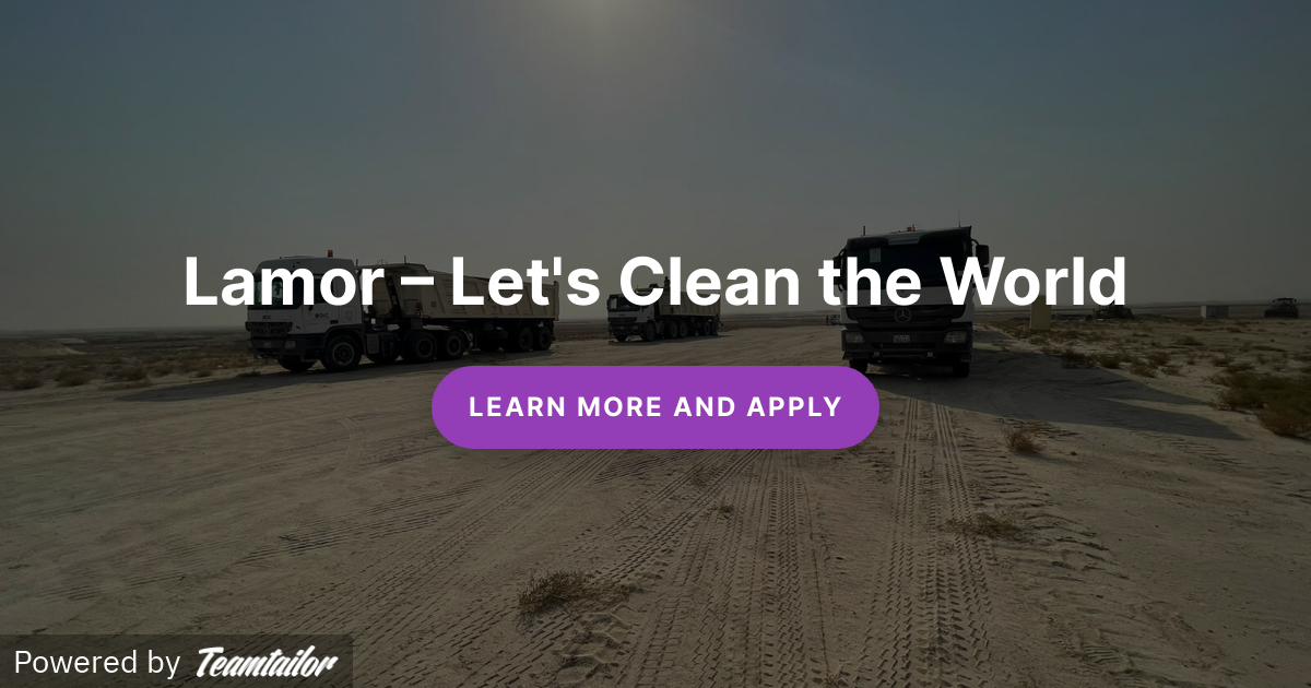 Lamor – Let's Clean the World - Choice HR