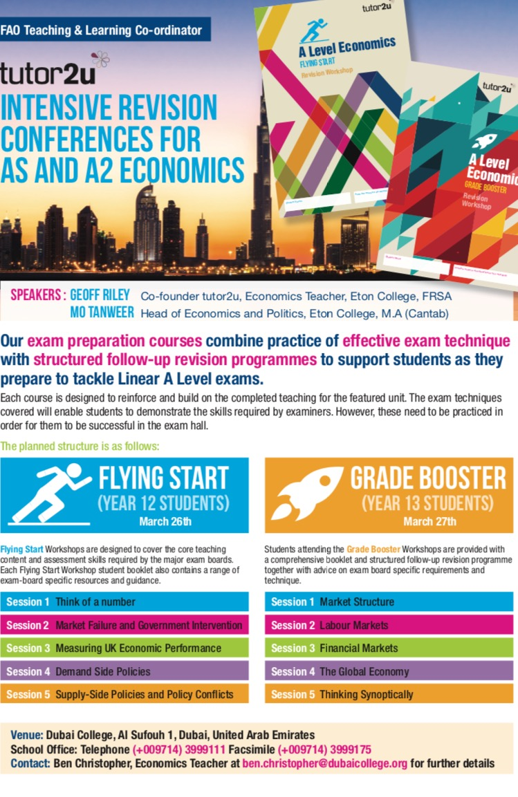 tutor2u in Dubai 2017 | Economics | tutor2u