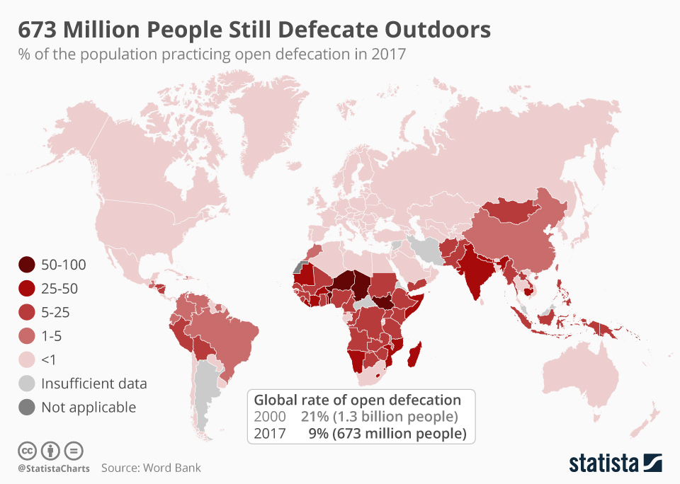 Progress in reducing open defecation | Economics | tutor2u