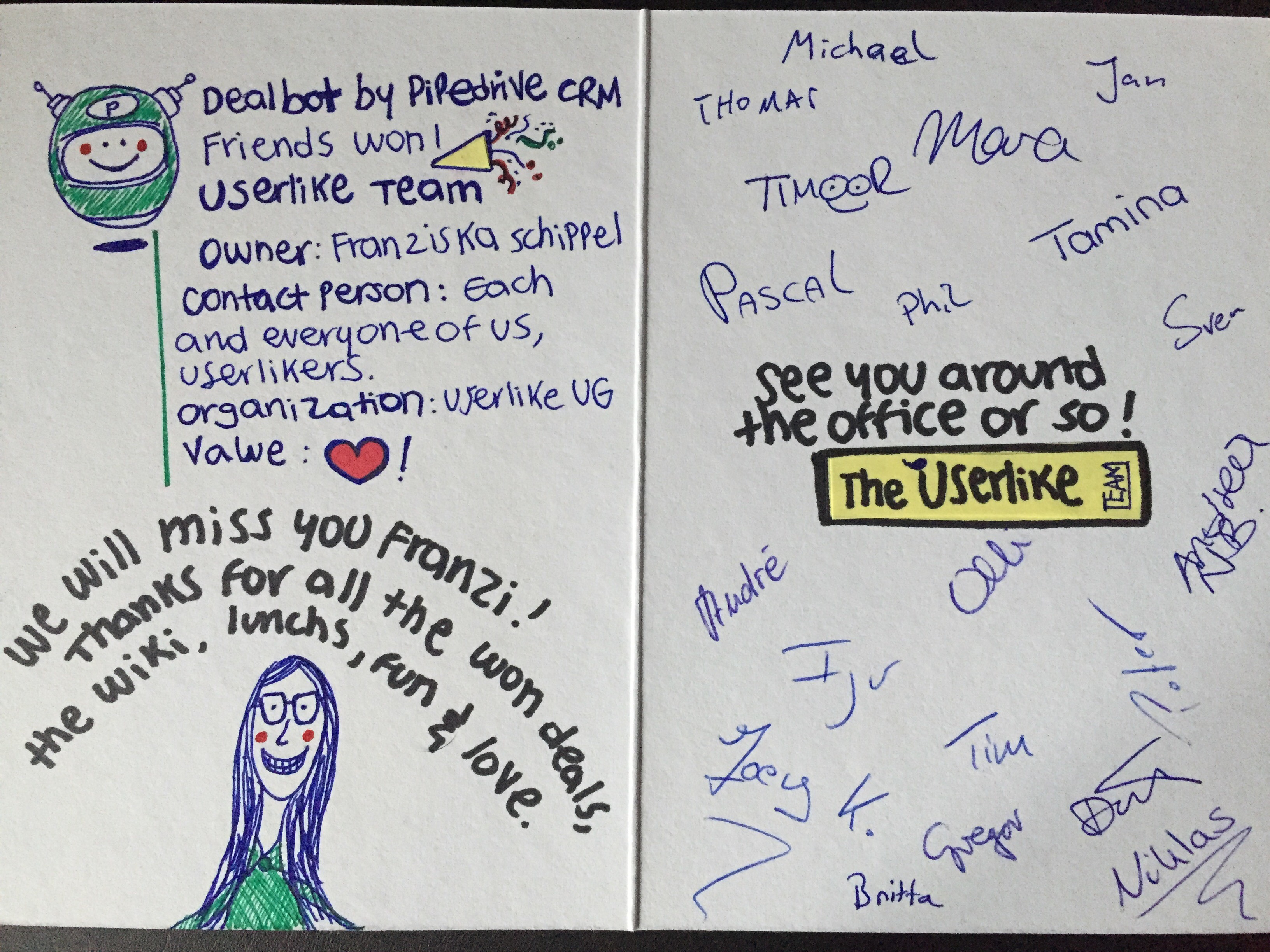 Generic Farewell Card Message Card Template