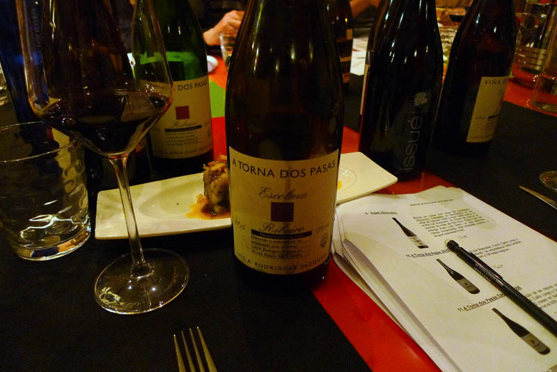 Cata de Ribeiros en restaurante Ciro. Grupo de Catas Valencia.