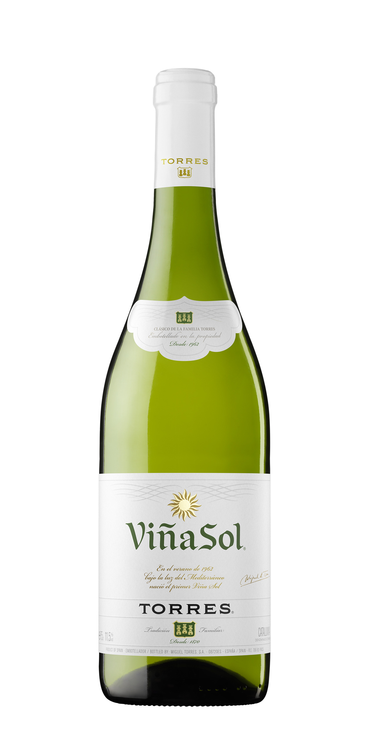 Bodegas Torres renueva la imagen de su vino blanco Viña Sol