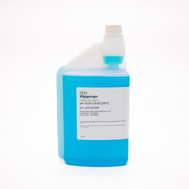 Buffer Solution in Dosing Bottle - 1 litre - pH 10 - Klipspringer