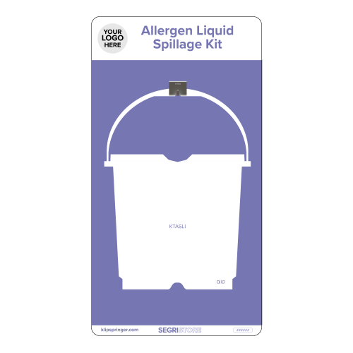 Allergen Spillage Liquids Kit Shadow Board, Purple - Klipspringer