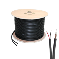 Labgear 100m Black RG59 + 2 Core Power Cable - CCTV, Fire, TV, Audio ...