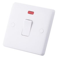 Slimline Double Pole Switch | 20A with Neon | In Stock - CESCO