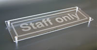 Design Your Own visual impact sign 450x150mm c/w stand off locators ...
