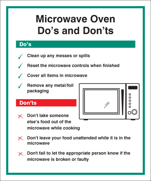 Microwave - Do's & Dont's - Klipspringer