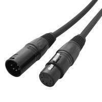 LEDj 5Pin Male XLR 5Pin Female XLR DMX Cable - Reynolds of Raphoe