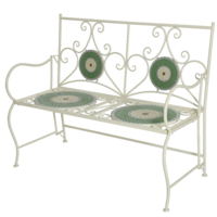 110 cm Green Vigo Iron Bench - Topline Bolands | Home, Garden, DIY & Build