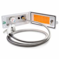 Reich White External Shower Point With Mixer Valve & Charisma Shower ...