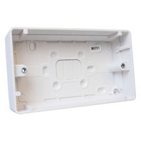 MK LOGIC PLUS MOULDED SURFACE BACK BOX 30MM 2 GANG - Eurosales