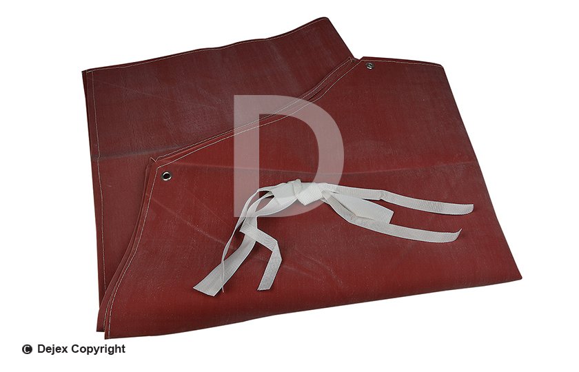 RED RUBBER SPRAY APRON - Dejex