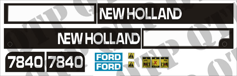 Decal Kit Ford NH 7840 (from 97) - Quality Tractor Parts LTD.