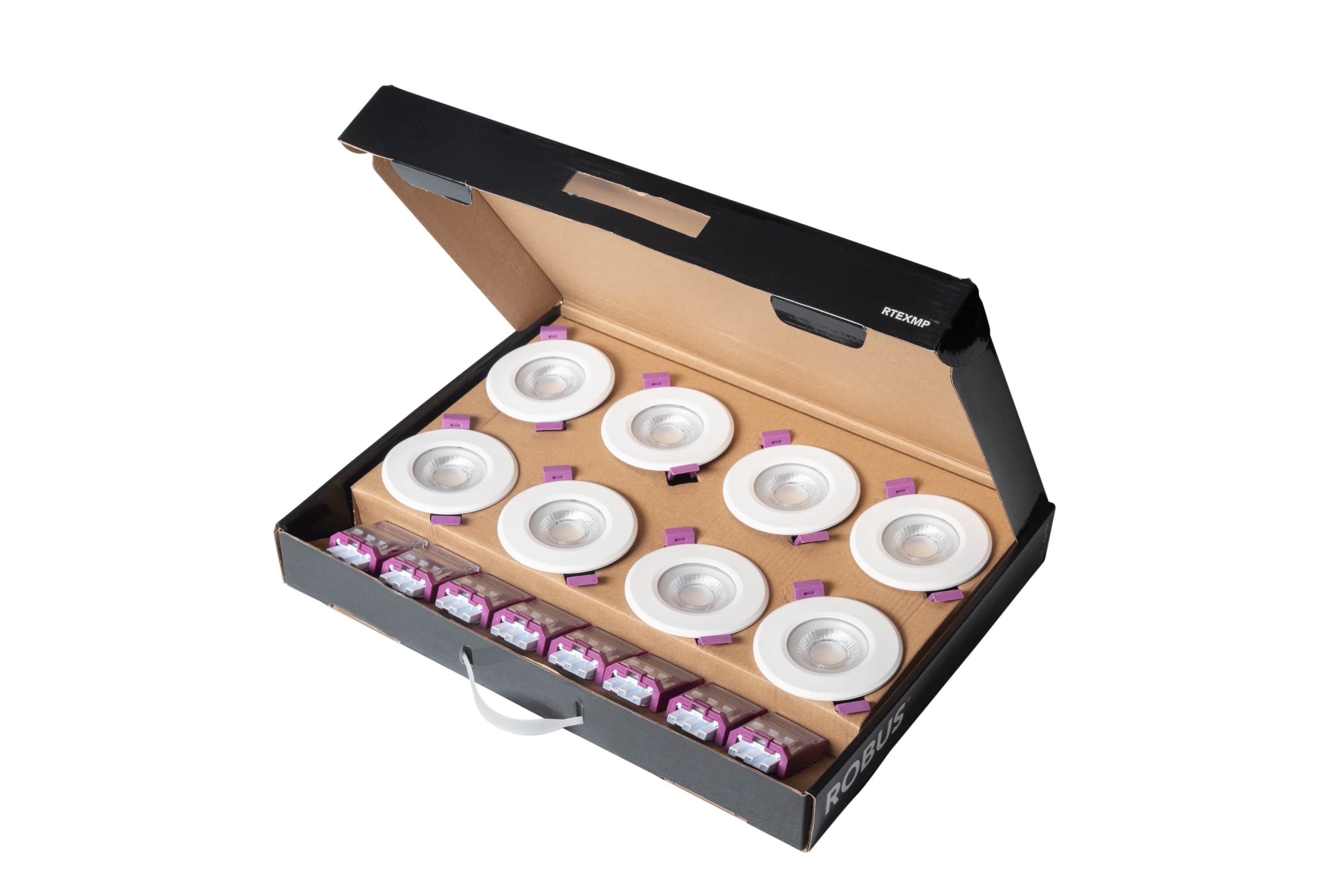 TRIUMPH EXPRESS 4/6 Dual Wattage IP65 Fire Rated Downlight CCT4 2 part ...