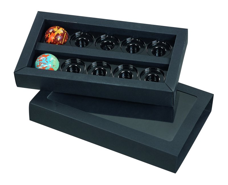 Black buffer box with 5 vac tray & sleeve for the Visser Picasso range ...