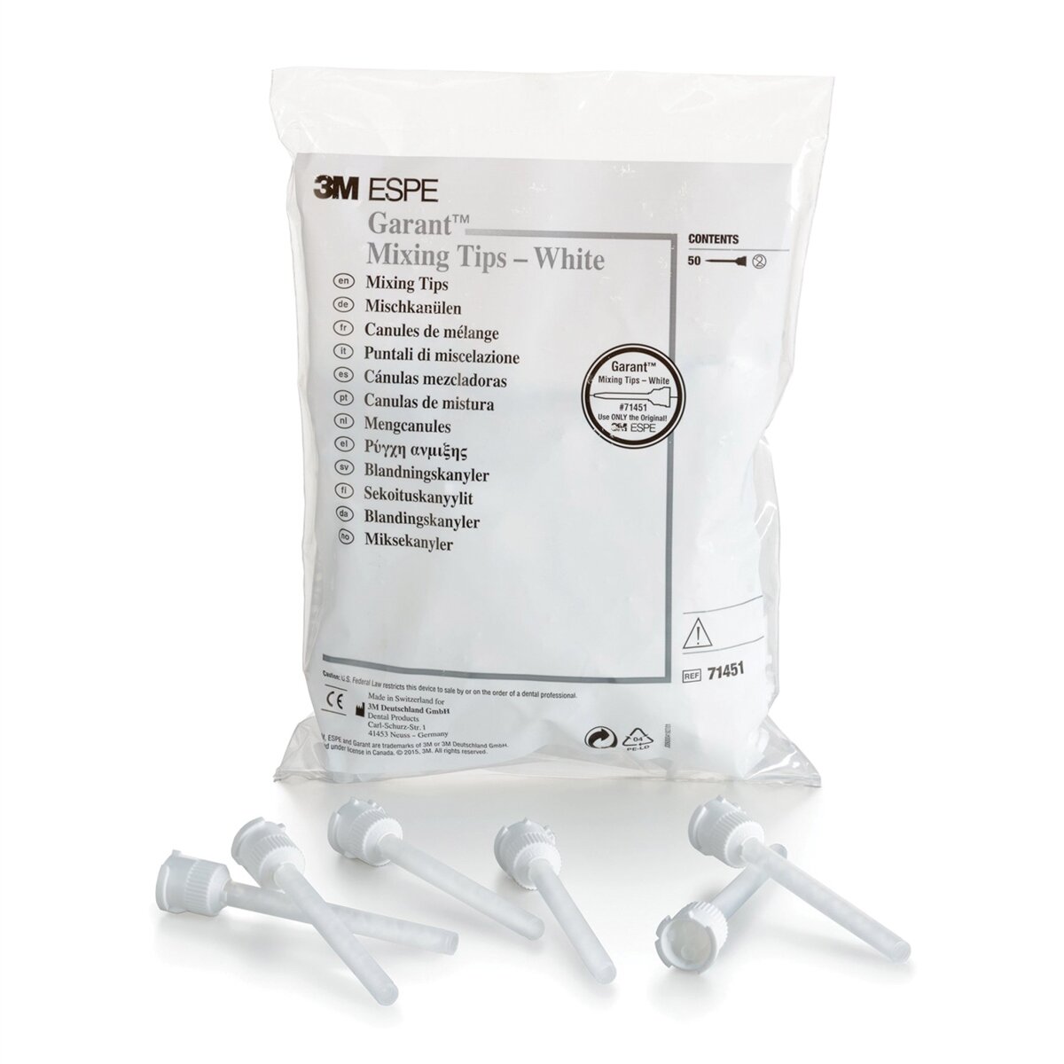 3M Garant Mixing Tips - 50pk Yellow - Dental Medical Ireland