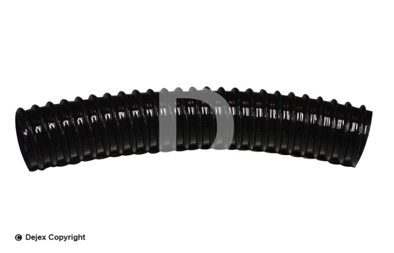 23mm (ID) BLACK RIBBED PIPE - Dejex