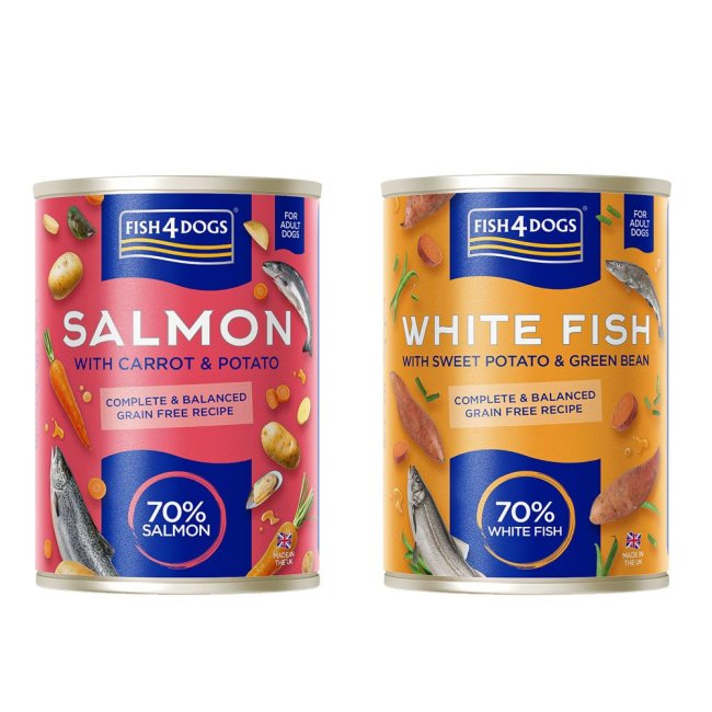 Fish4Dogs Cans Fish & Veg Variety Pack 395g x 6 - TrustPet