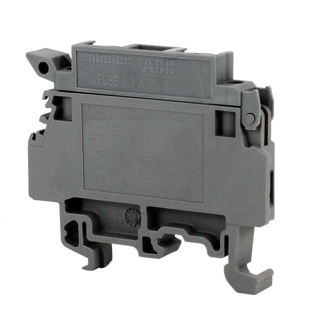 1SNA115657R2500 Entrelec M4/8.SF Screw Clamp Terminal Blocks Fuse Grey ...