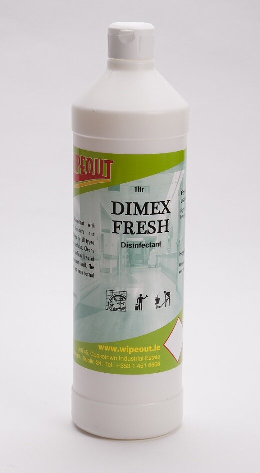 DIMEX FRESH Cleanser & Disinfectant 1ltr - Wipeout