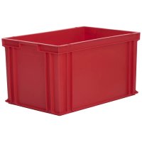 Stacking Container, 600x400x325mm, Red - Klipspringer