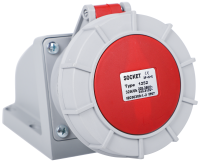 EBASEE ESO1252 Wall Mounted Socket IP67 32A 5x32A 400V Red | EBASEE ...