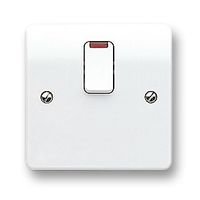MK LOGIC PLUS DOUBLE POLE SWITCH WITH NEON AND FLEX OUTLET 20AMP ...