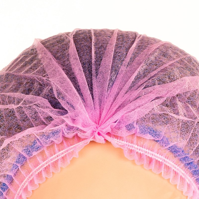 Pleated Mob Caps. Metal Free - Pink - Klipspringer
