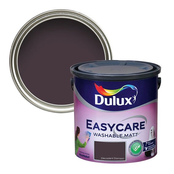 Dulux Easycare Washable Matt Decadent Damson Paint - Pat McDonnell ...