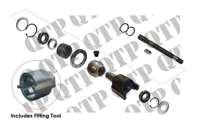 Front Axle Drive Shaft Kit Ford T6 T7 - Quality Tractor Parts LTD.